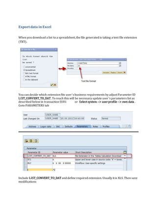 Export data in Excel.docx