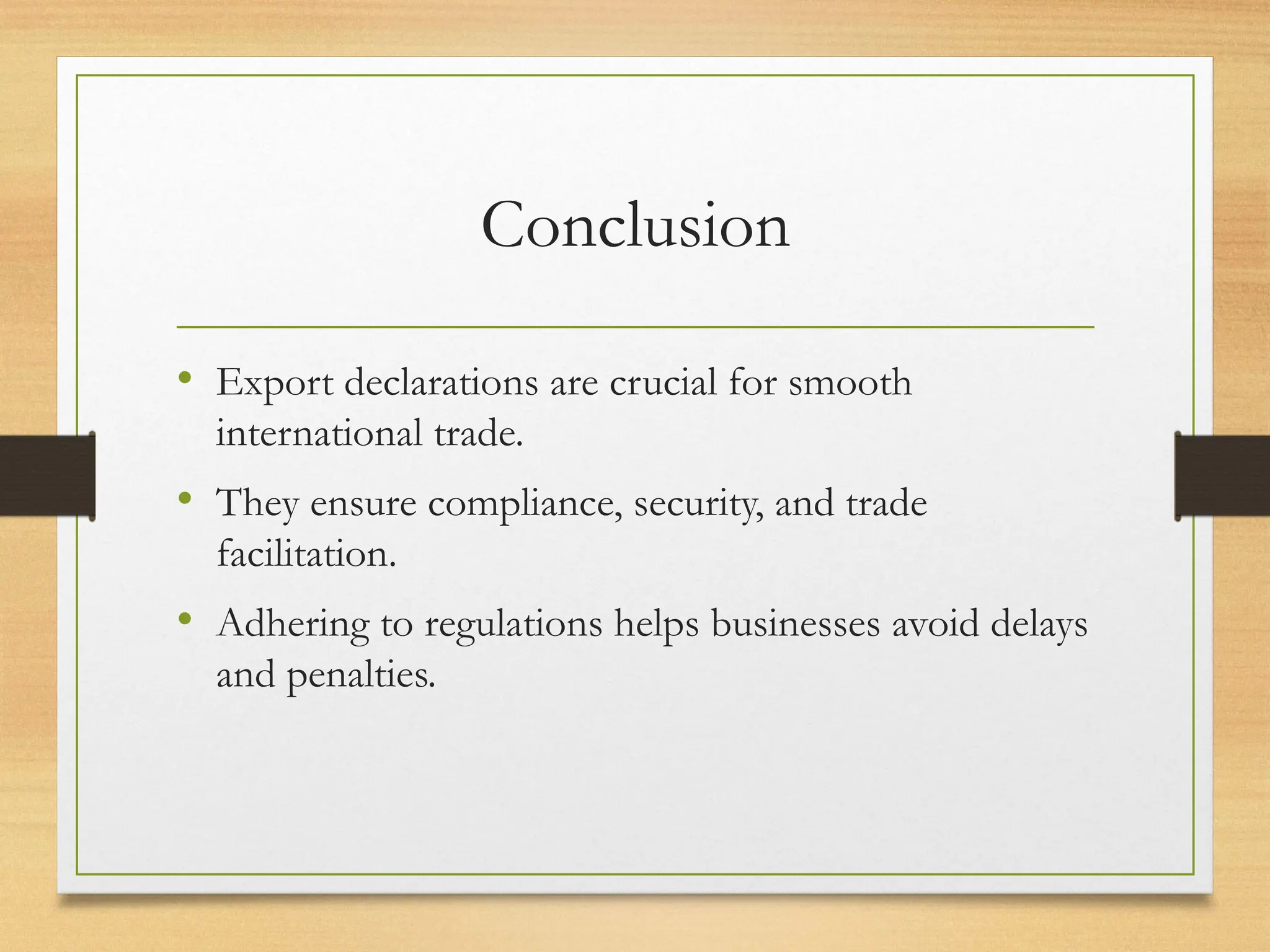 Understanding Export Declarations: A Comprehensive Guide | PPT
