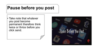 Netizenship and Netiquette in Online Communities | PDF