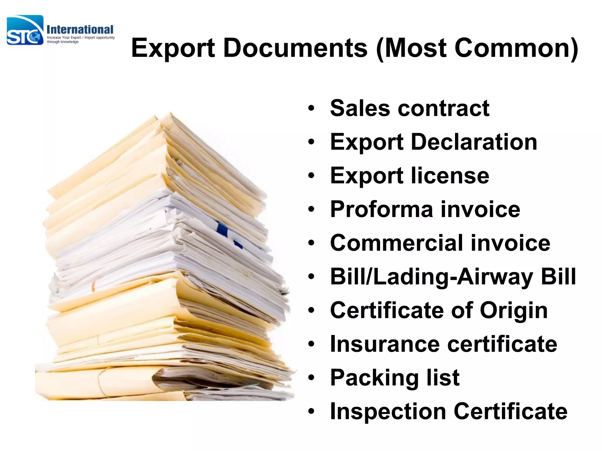 Export documents | PDF