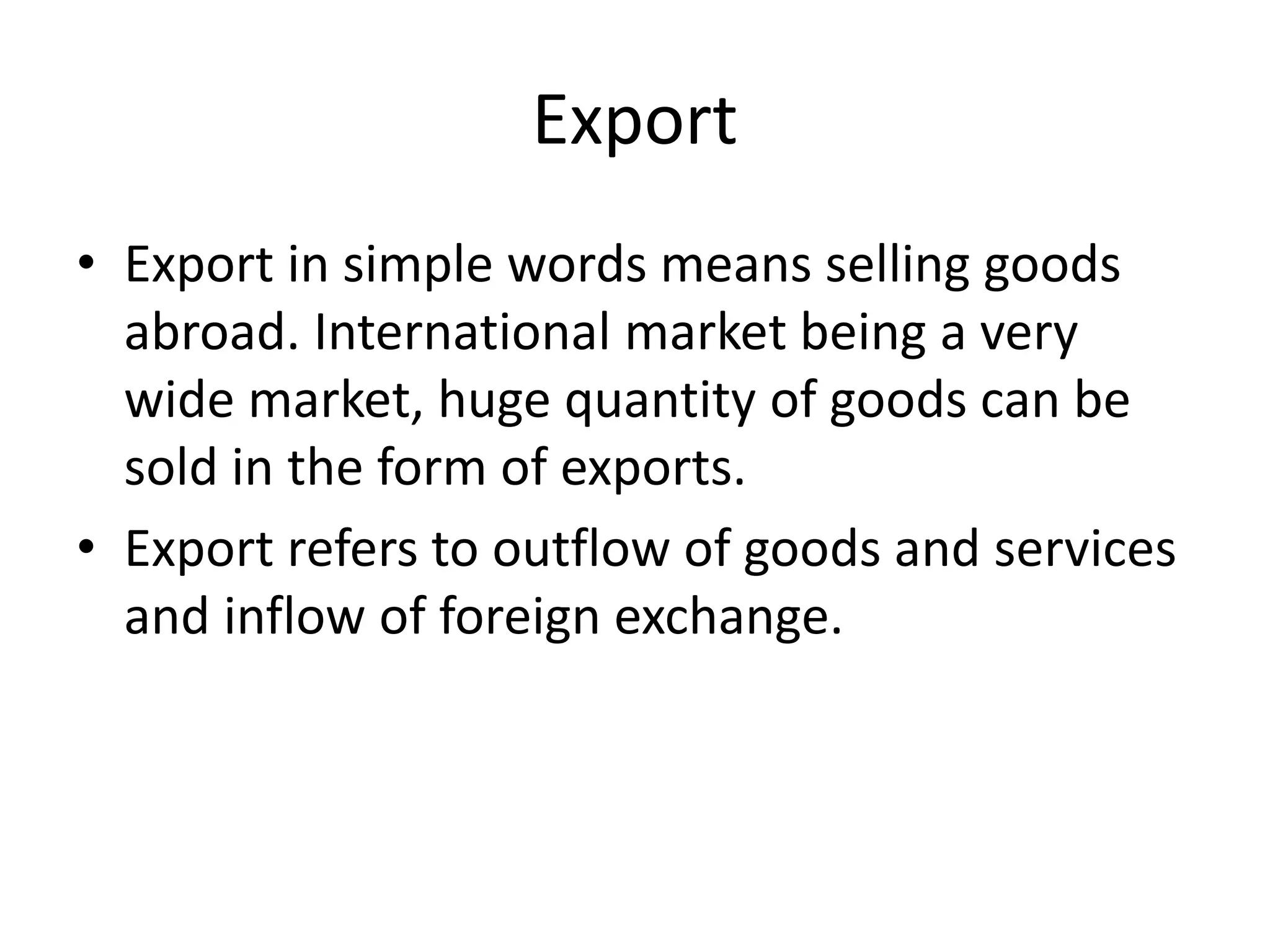 Export finance | PPTX