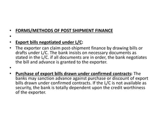 Export finance | PPTX
