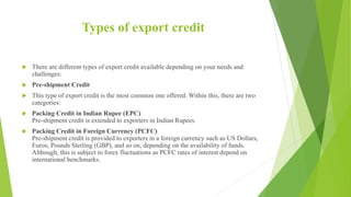 UNIT-1- Introduction to Export credit finance | PPTX