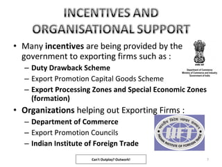 Export houses | PPT | Commodities | Economy