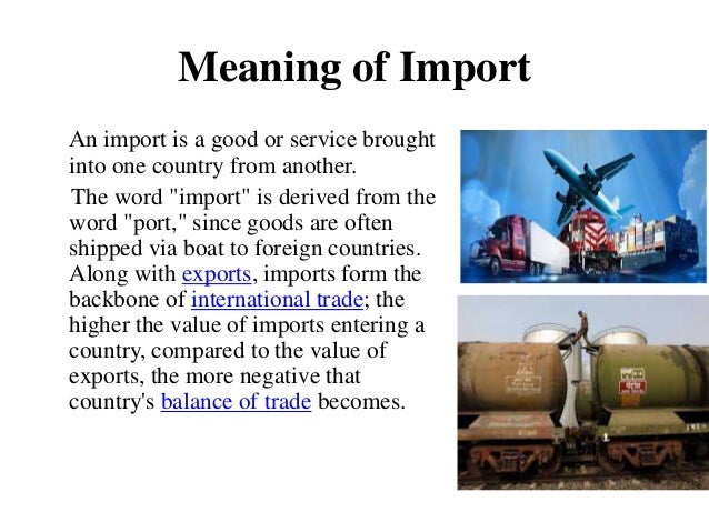 Importing Meaning