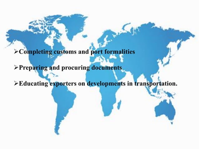 role of clearing and forwarding agent- export import documentation | PDF | Logistics and ...