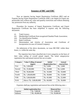 Export & import certificate process in Bangladesh | PDF