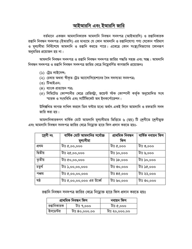 Export & import certificate process in Bangladesh | PDF | Business | Business and Finance