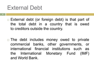 Export, Import & External Debt | PPTX