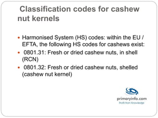 Exporting cashew | PPTX