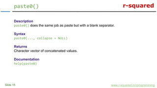 R Programming: Export/Output Data In R | PDF