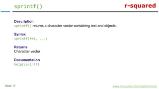 R Programming: Export/Output Data In R | PDF | Web Development | Internet