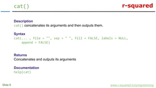 R Programming: Export/Output Data In R | PDF