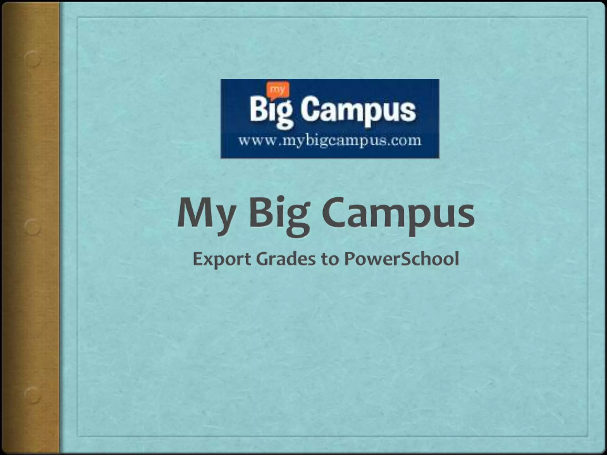 Exporting grades to powerschool | PPT