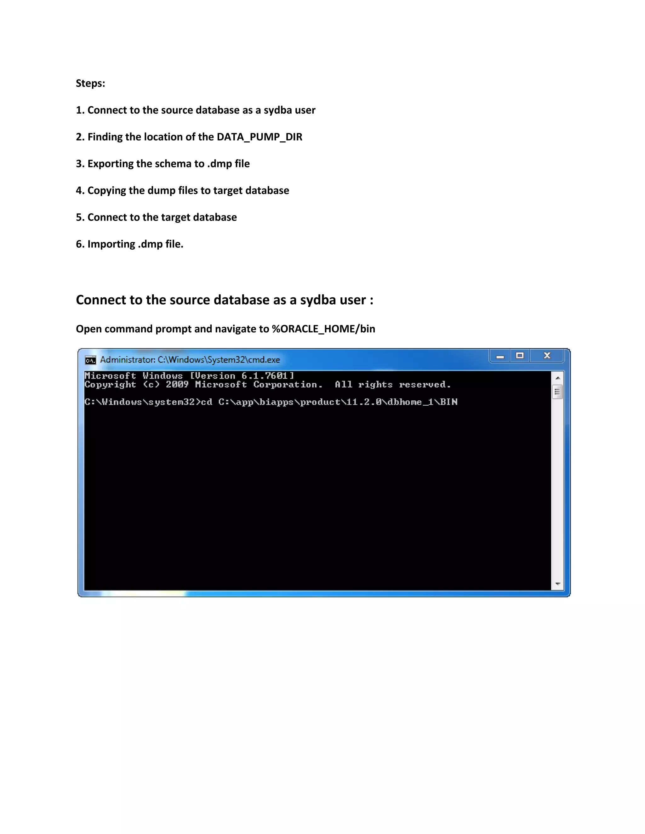 Exporting Schema To Dmp File And Importing It Into Other Oracle Database Pdf