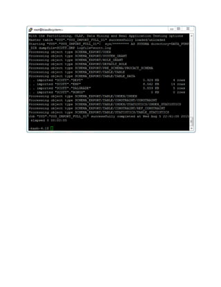 Exporting schema to dmp file and importing it into other oracle ...