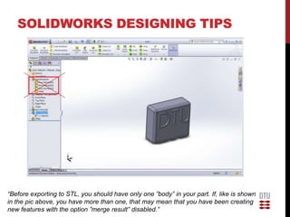 Exporting to stl | PPTX