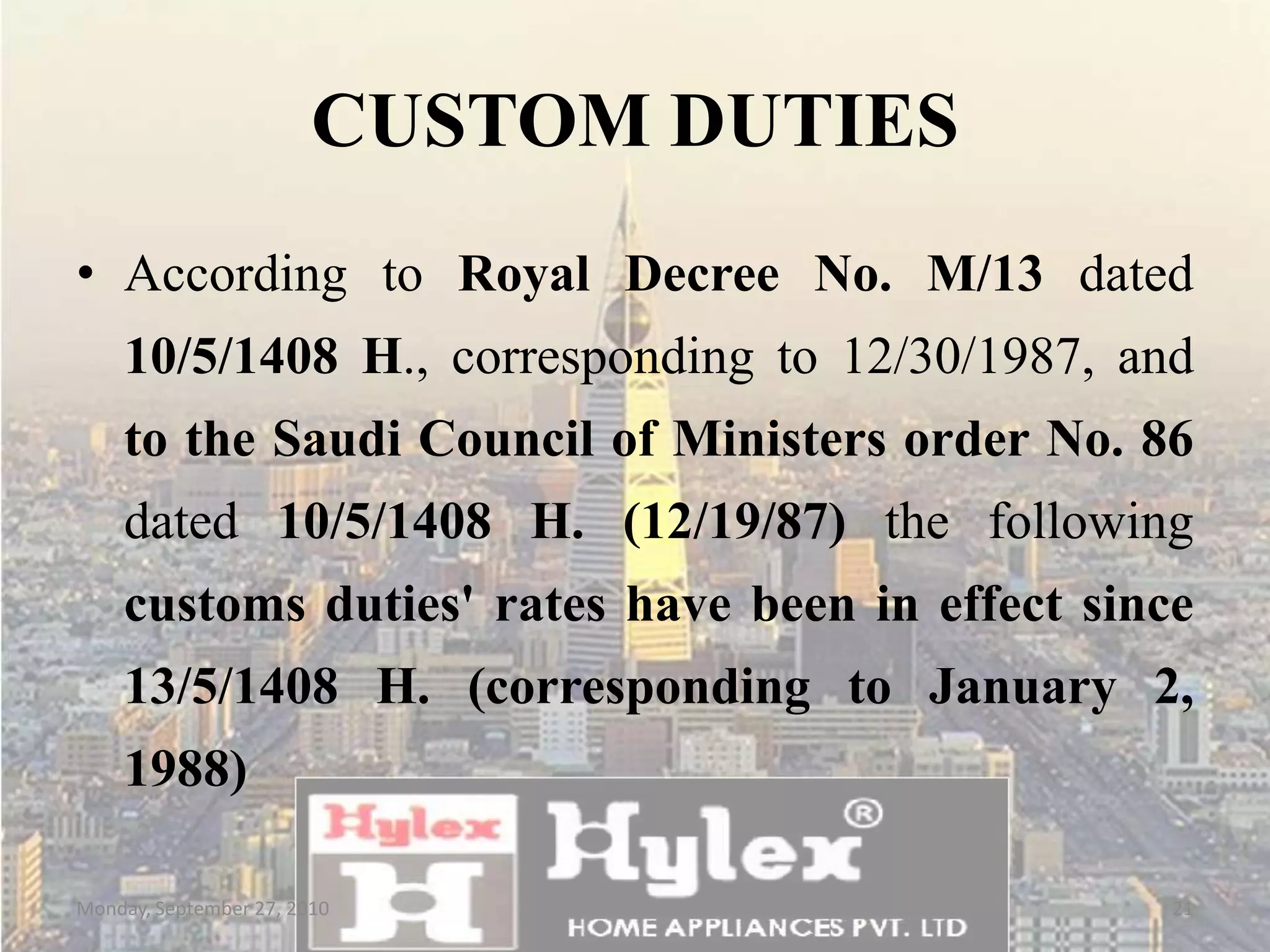 Export in saudi | PPTX