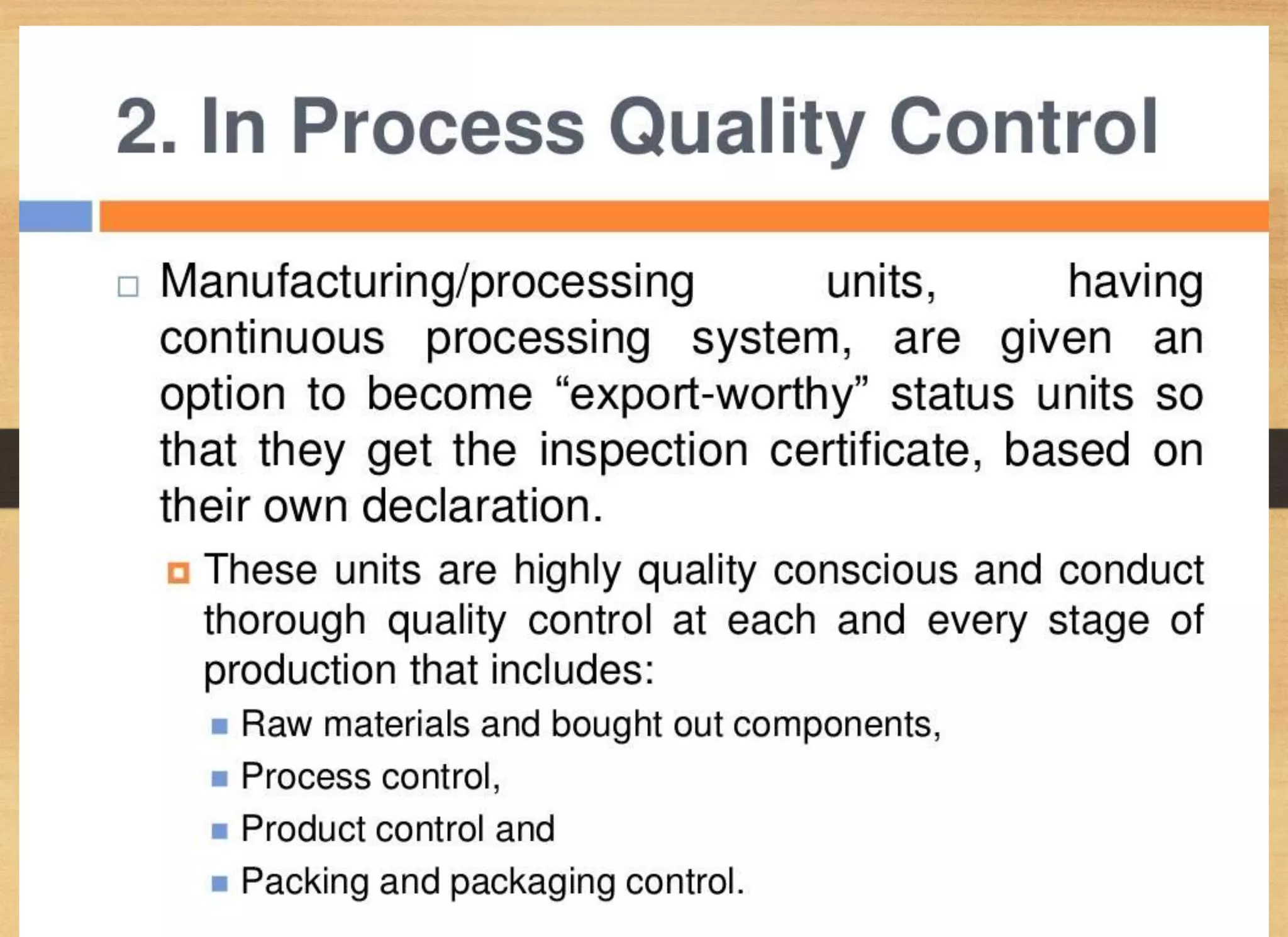 Export inspection | PPTX