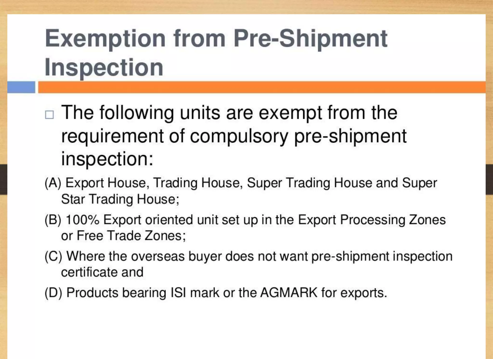 Export inspection | PPTX