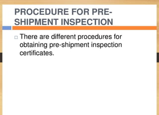 Export inspection | PPTX
