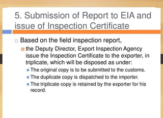 Export inspection | PPTX
