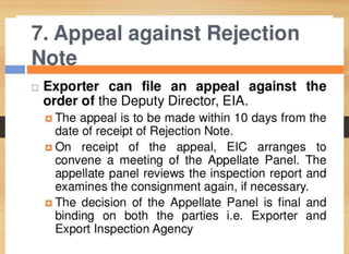 Export inspection | PPTX