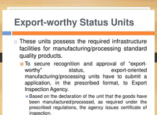 Export inspection | PPTX