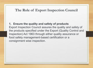 Export inspection | PPTX