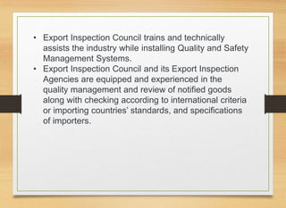 Export inspection | PPTX