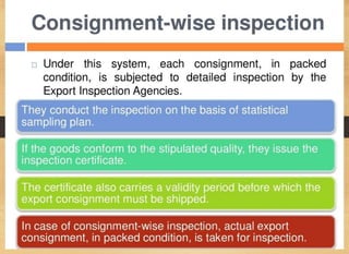 Export inspection | PPTX