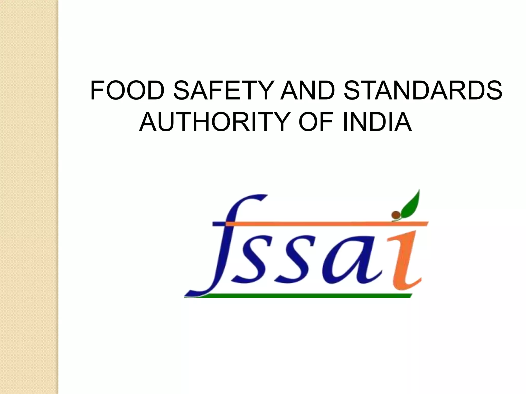 Export Inspection Council And FSSAI | PPTX