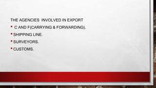 Export Inspection Council(EIC) It helps to find a set of rules and ...