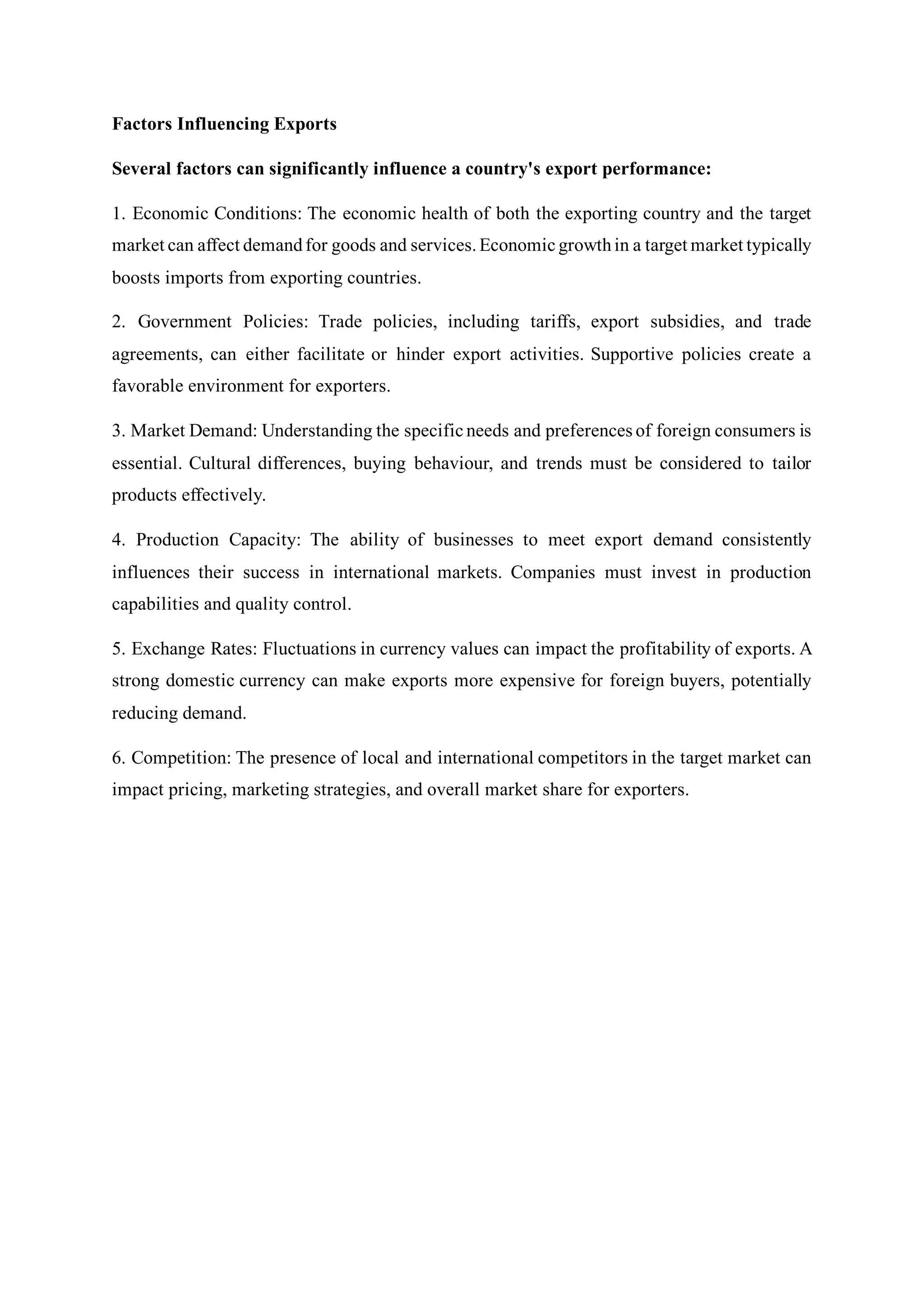 EXPORT MANAGEMENT IMPORTANCE AND FEATURES | PDF
