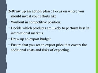 Export managment | PPTX | Business | Business and Finance