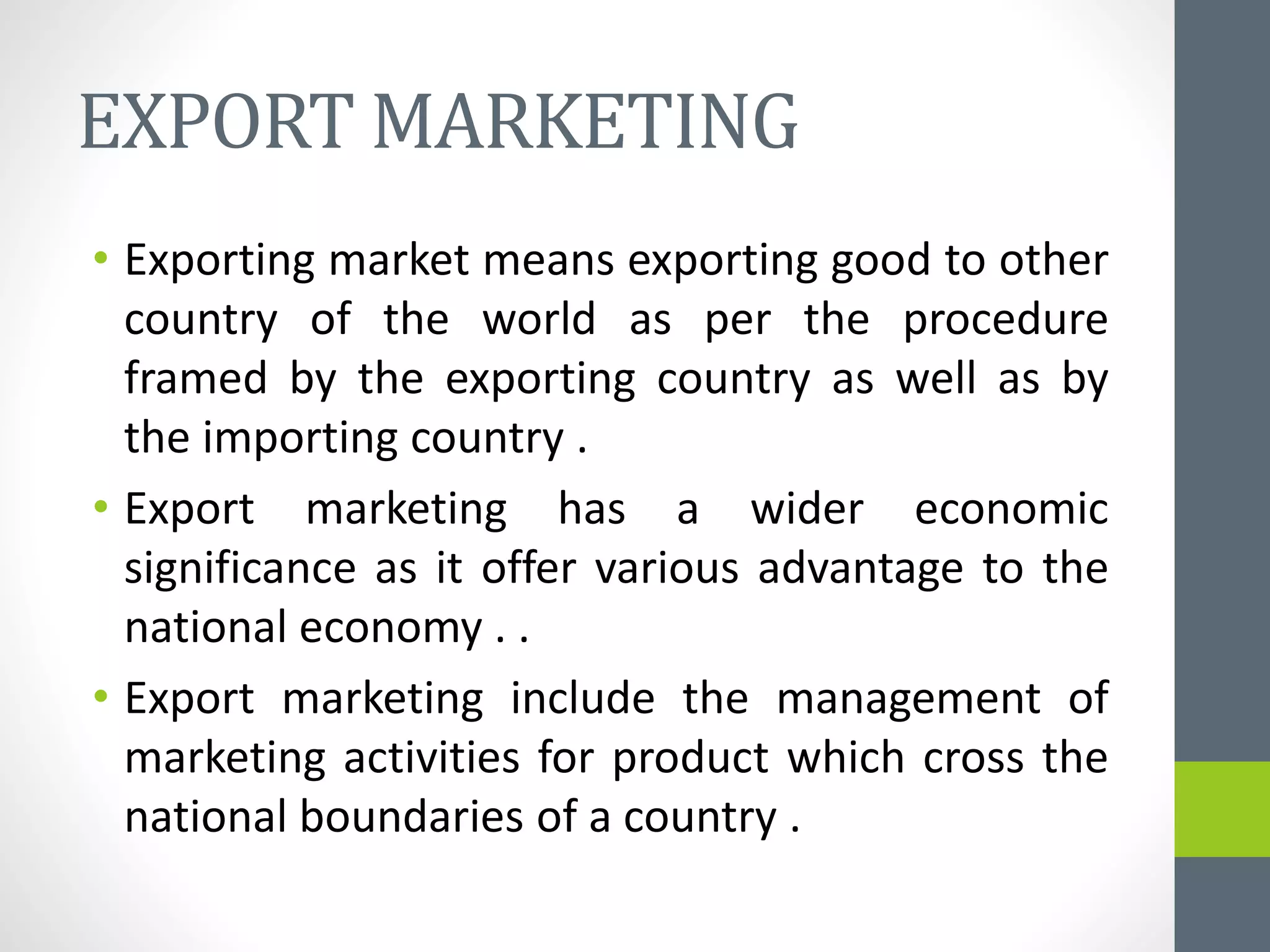 EXPORT MARKETING .pptx