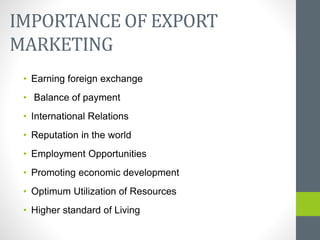 EXPORT MARKETING .pptx