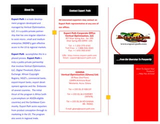 Export Path Ghana New | PDF | Business | Business and Finance