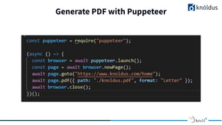 Export pdf with puppeteer | PPT