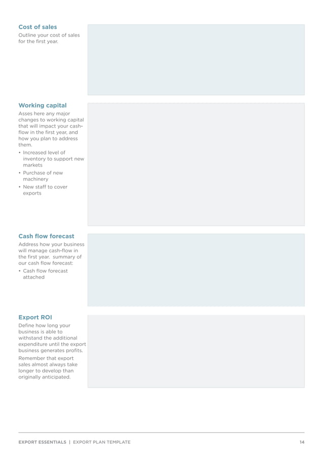 Export plan template | PDF