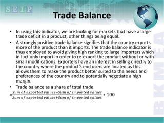 Export potential assessments | PPTX