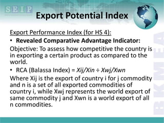 Export potential assessments | PPTX