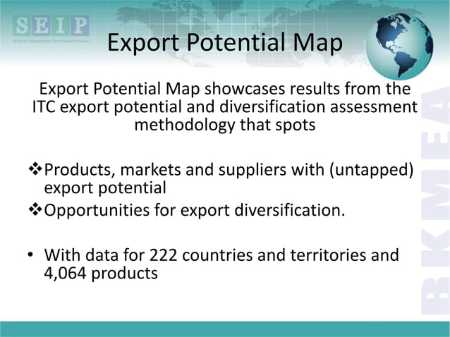 Export Potential Map | PPTX