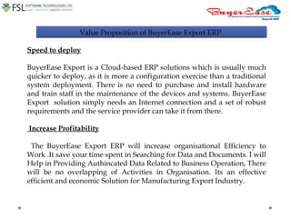 ERP Software For Export | ODP