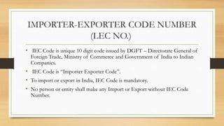 Export preliminaries | PPTX