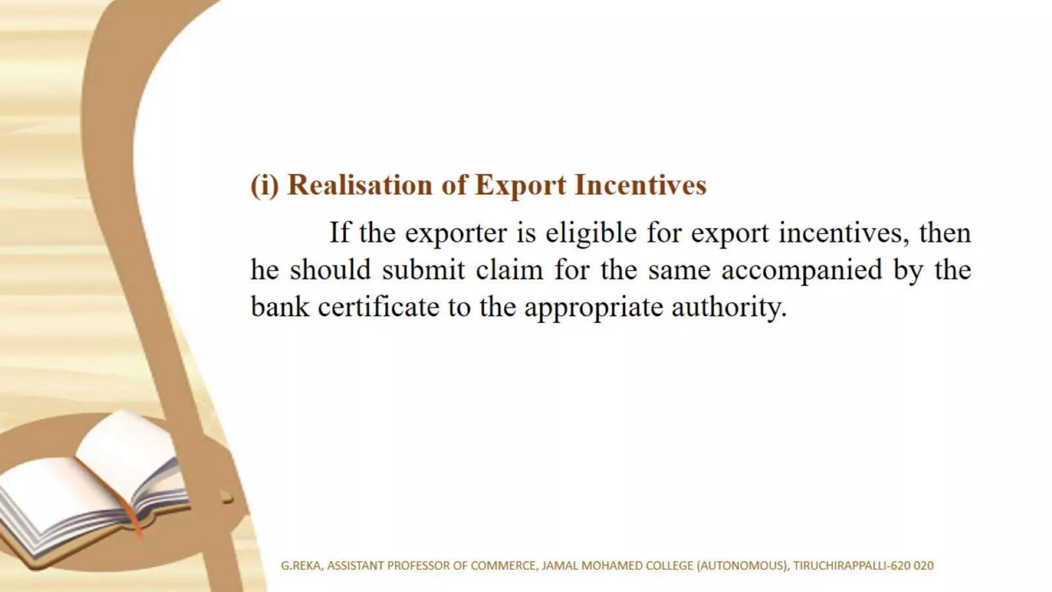 Stages in export procedure | PPTX