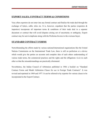 Export procedure | PDF