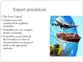 Export procedure | PPT