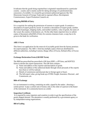 Export procedure | PDF