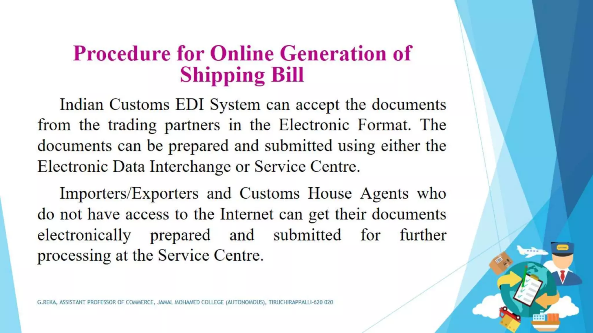 Indian Custom EDI System | PPTX